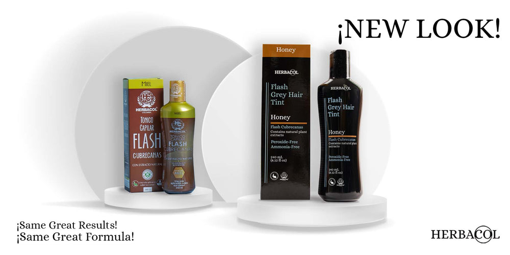 Organic Hair Dye Products - Non-Toxic Grey Hair Dye - Flash Cubrecanas Herbacol – Herbacol US